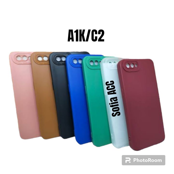Softcase Macaron Hp Oppo A3s A1k C1 C2 Case Pro Kamera Terbaru