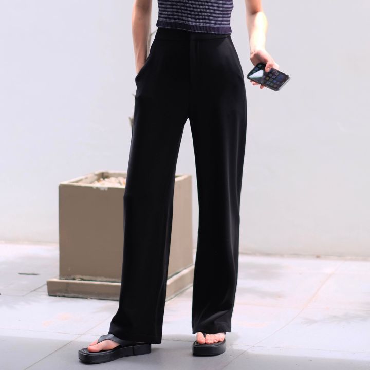GREYSCALE P24 - Softest Straight Pants (2 colors) | Lazada.co.th