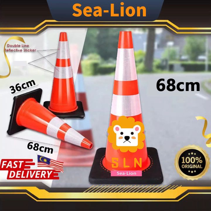 【Local Shipment】DOUBLE LINE 🚨30" PVC Reflective Signal Warning Safety ...