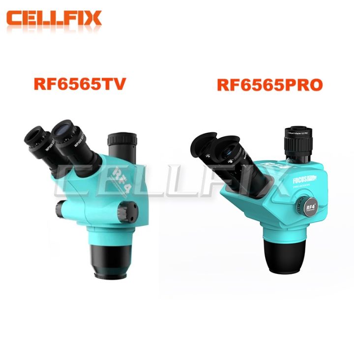 RF4 Trinocular 6.5-65X Zoom RF6565PRO RF6565TV Microscope Head Synchronous Zoom Lens Apply To ...