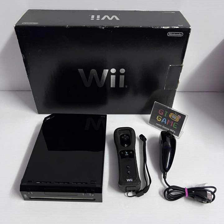 Nintendo Wii black Boxes Japan 110v. Original disc งานกล่องนินเทนโดวีสี ...