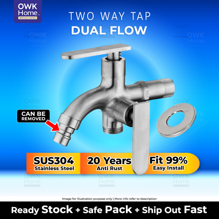 Stainless steel 304 Two Way Tap | Nickel Two Way Tap | Anti Rust Two ...