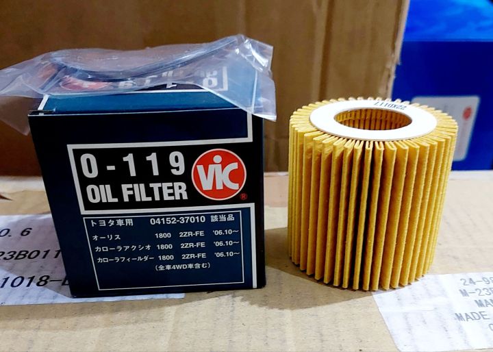 O-119 VIC ORIGINAL OIL FILTER ELEMENT TYPE FOR TOYOTA COROLLA ALTIS ...