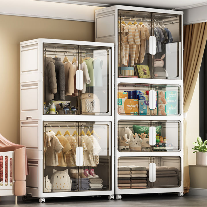 Installation-Free Storage Cabinet Baby Wardrobe Children's Clothes ...