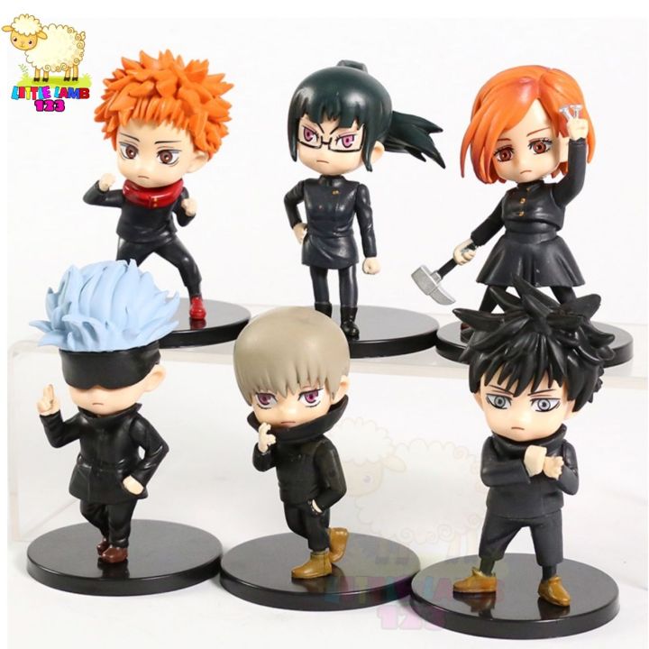 Figure Jujutsu Kaisen set 6 pcs w/ Maki Zenin & Inumaki Figure Anime ...