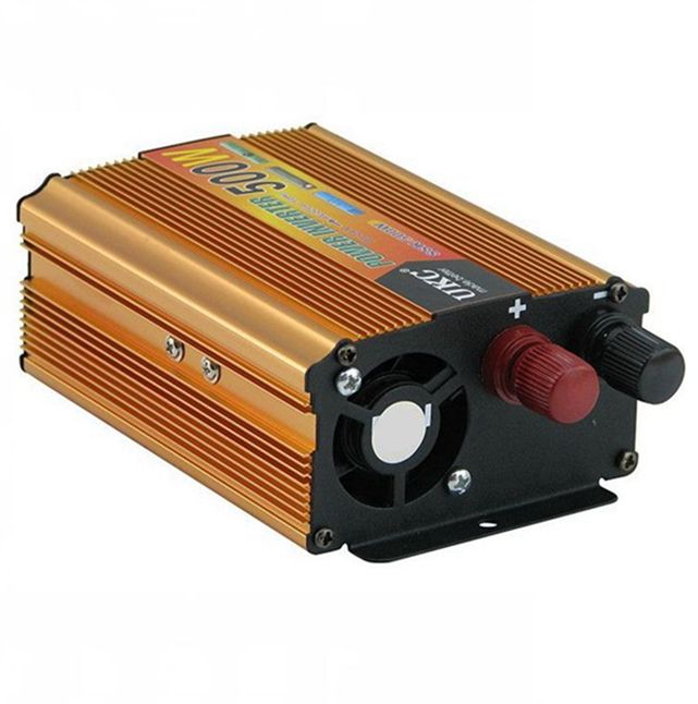 500W Solar Car Power Inverter Lightweight DC 12V to 220V AC with ...