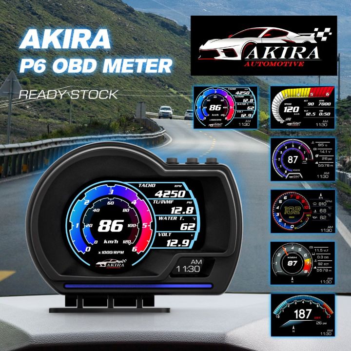 MYVI BARU AKIRA P6 OBD2 METER OBD meter for PROTON PERODUA HONDA NISSAN ...