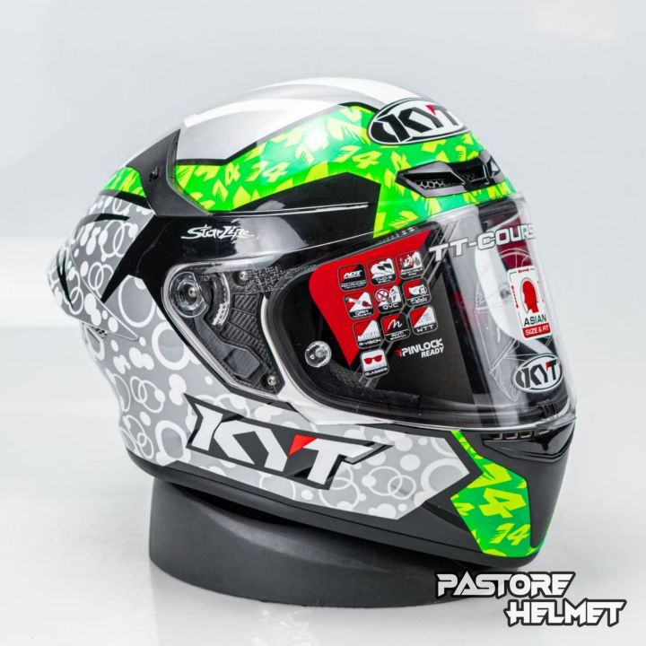 Helm KYT TT Course Arbolino / TTC Arbolino / Produk Original KYT | Lazada Indonesia