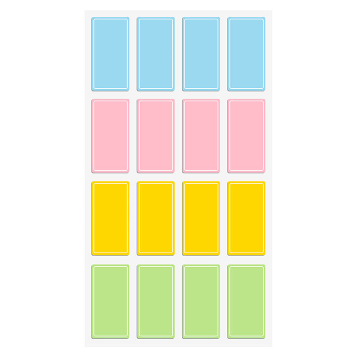 Giấy Dán Tem Nhiều Màu Giấy Dán Tên Có Thể Dán Phân Loại Đánh Dấu Tự ...