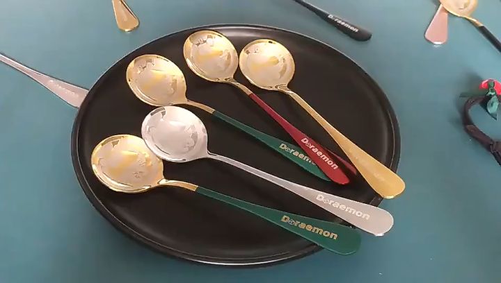 Thick Stainless steel spoon Doraemon, Tea spoon, coffee spoon cute ...