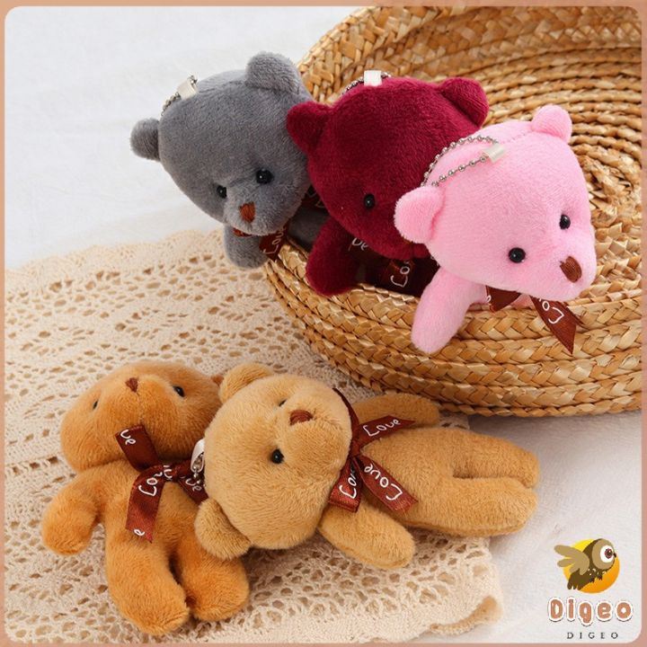 Digeo Teddy bear keychain Mini Teddy bear mini stuff toy bear keychain ...
