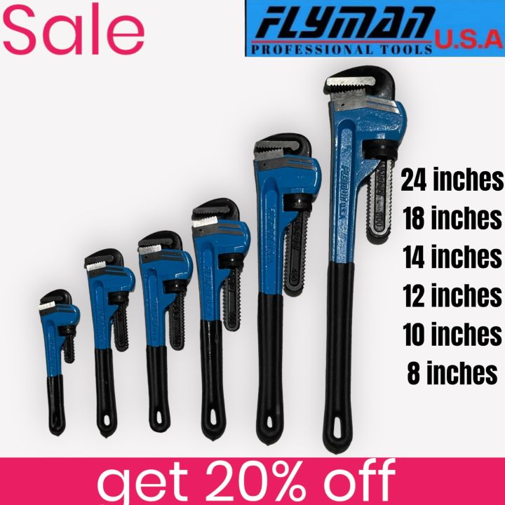 Pipe wrench/ Yabe tubo Heavy Duty Flyman USA Original | Lazada PH