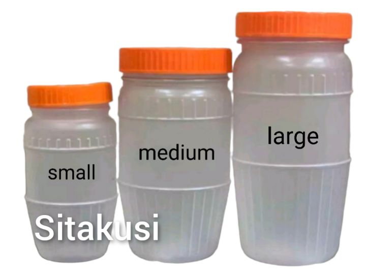 50 pcs Peanut Butter Plastic Jar with FREE Plastic Sealer/Orange Lid | Lazada PH