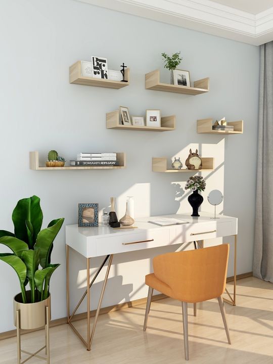 「Ready Stock🇲🇾」Wooden Wall Hanging Shelves Wall Sheft Wall Rack Deco ...