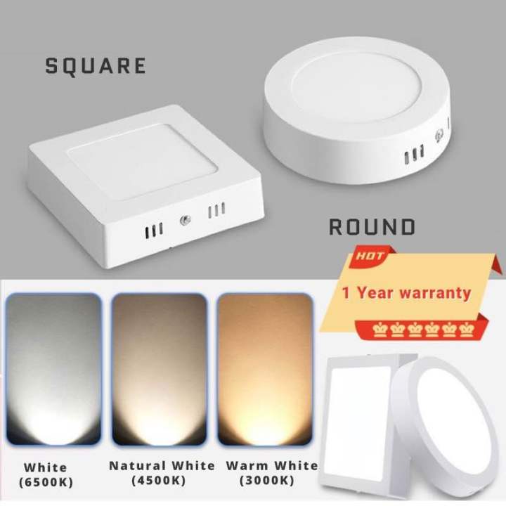 [Local Seller] LED Ceiling Surface Mounted Downlight LED Panel Light ...