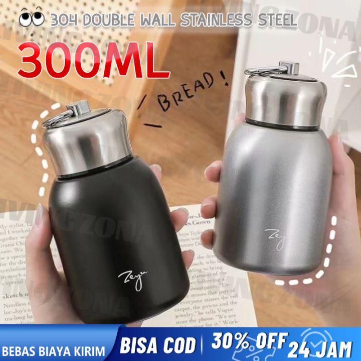 300ml Botol Minum Air Panas / MINI TUMBLER THERMOS tahan panas dingin ...