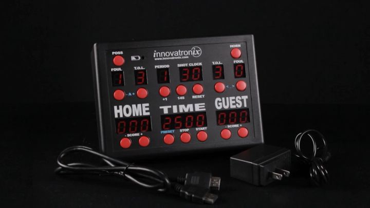 Innovatronix NextGen Electronic Basketball Scoreboard – EBS Mini ...