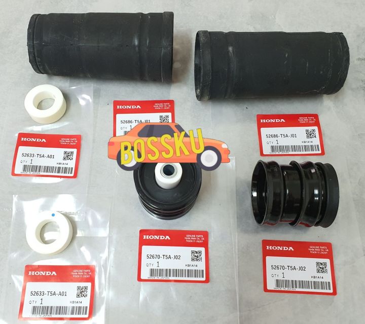 6 IN 1 SET - REAR ABSORBER MOUNTING /BUSH/ MOUNTING COVER SET - HONDA ...