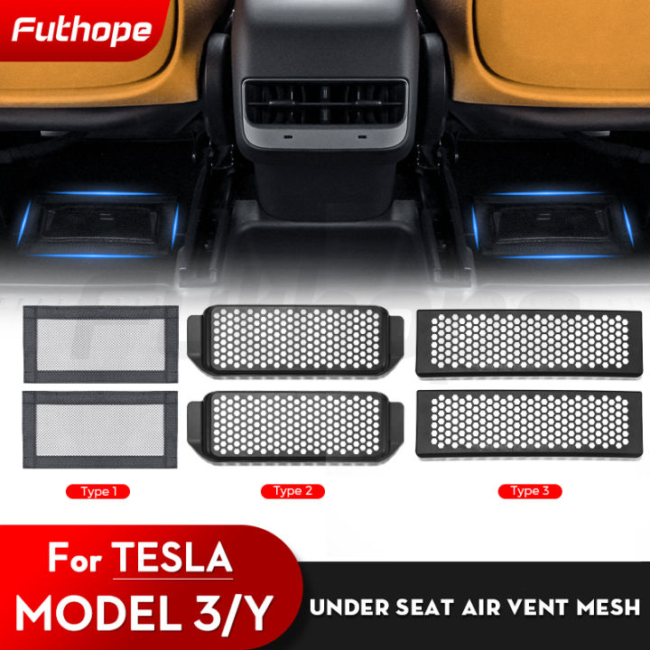 Futhope Grid Under Seat Air Outlet Cover For Tesla Model 3 Model Y 2021 ...