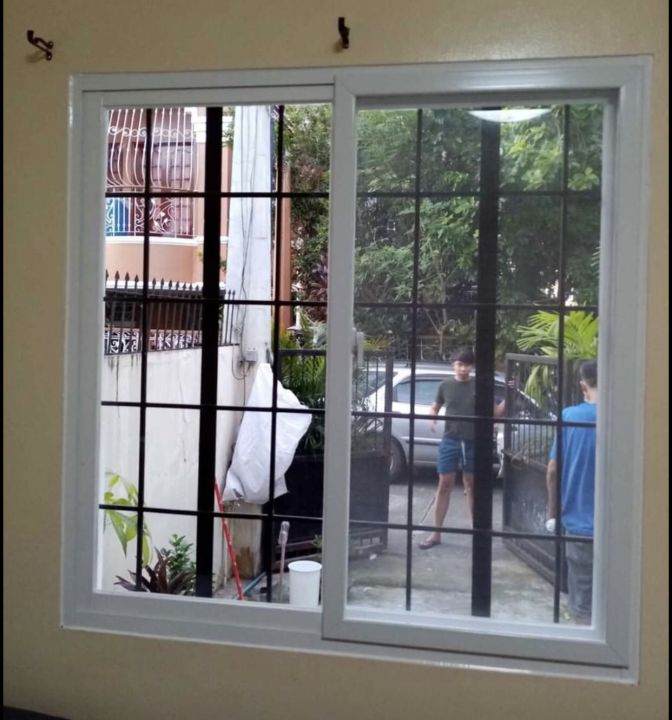 H 108 X 160 W Aluminum Sliding Window Reflective Glass With Screen Lazada Ph