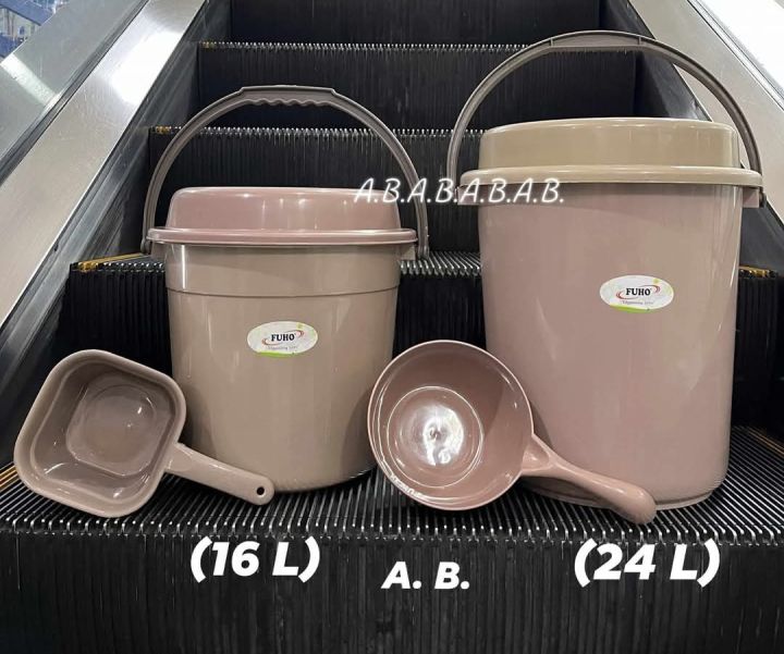 2 in 1 Aesthetic Mocha Pail with Dipper Set (Timba Tabo Set Estetik ...