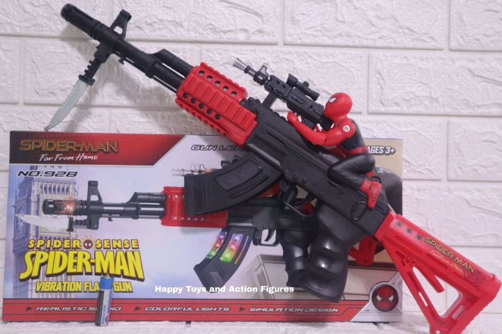 SPIDER.MAN L.IGHTS AND SOUND TOY GUN BATTERY OPERATED TOY FOR KIDS ...