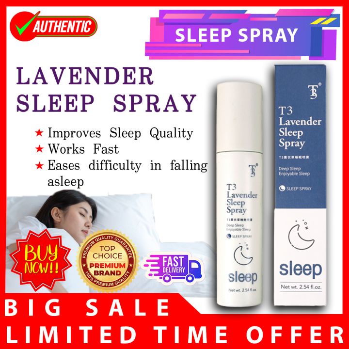 T3 Lavender Quick Sleep Spray Stress Sleep and Anxiety Reliever Spray ...