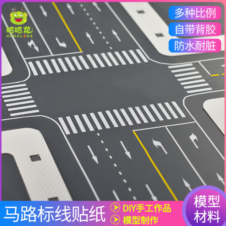 DIY Handmade Road Surface Scene Simulation Model Stickers Building Sand ...