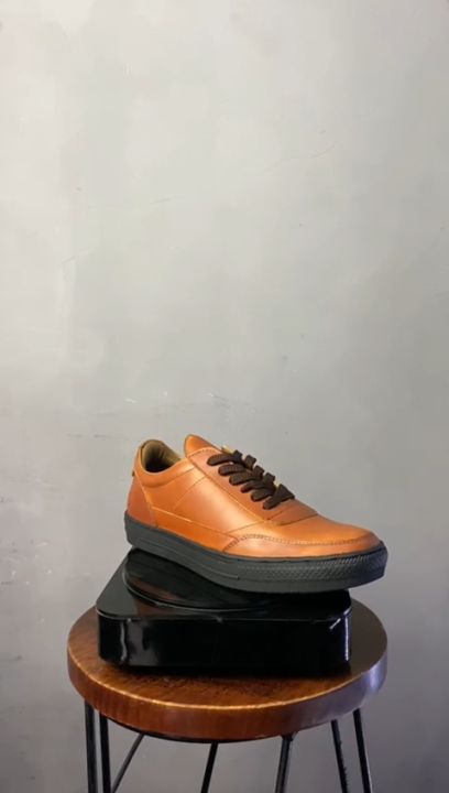 OTIV Athen Brown - Sepatu Sneakers Kulit Asli Pria | Lazada Indonesia