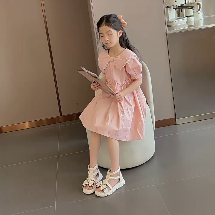 Yeskis ใหม่ 2023 ฤดูร้อนแฟชั่นเด็กสาวโรมันรองเท้าแตะ แต่เพียงผู้เดียว ...