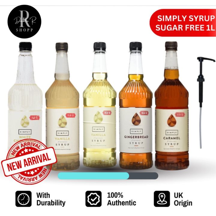 SIMPLY SUGAR FREE SYRUP 1 Liter PET Bottle | Lazada PH