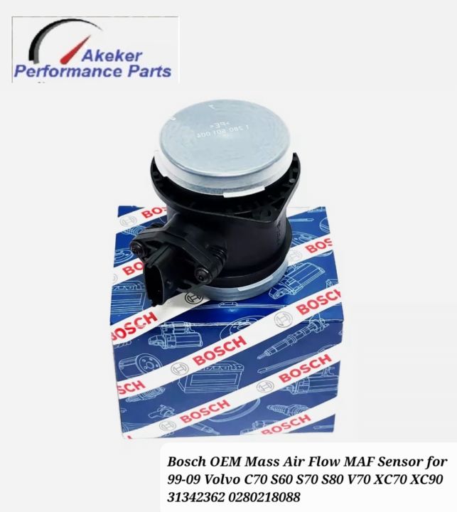 Bosch OEM Mass Air Flow MAF Sensor for 99-09 Volvo C70 S60 S70 S80 V70 XC70 XC90 31342362 ...
