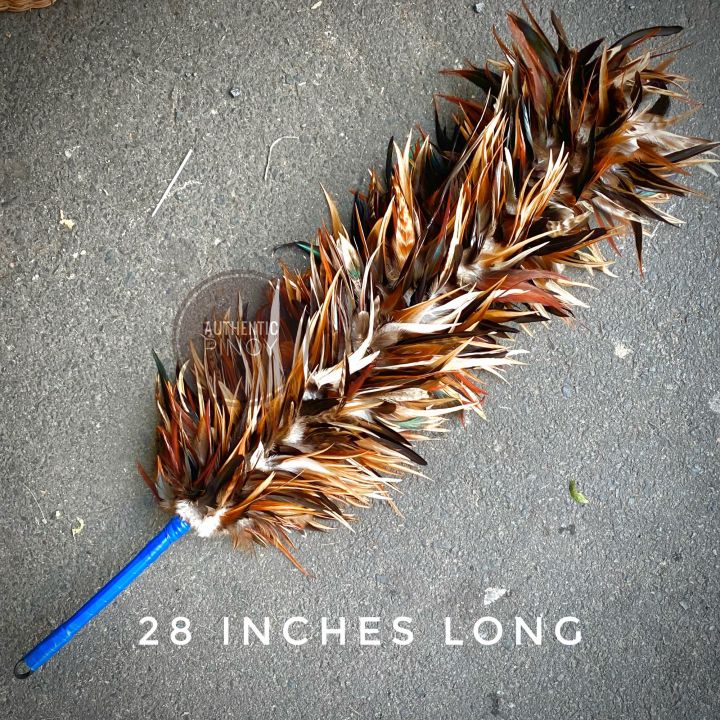 Feather Duster 28 inches Long | Dust Sweeper made from Real Rooster ...
