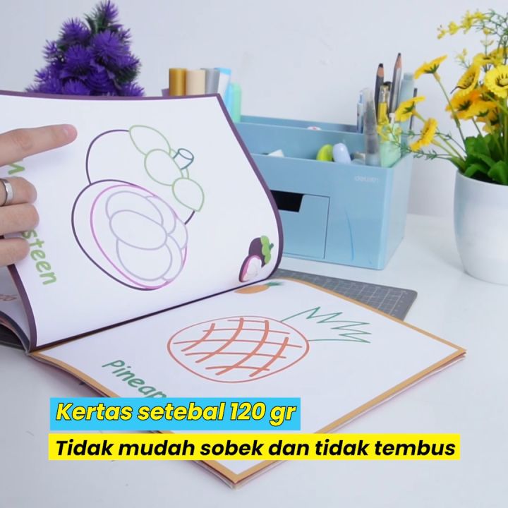 Deli Children Coloring Book / Buku Mewarnai Anak 12 Lembar Kertas 120G ...