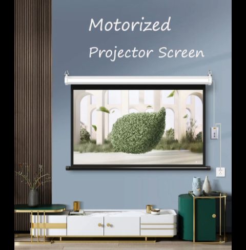 100 inch 84 inch 72 inch Electric Projector Screen Projector Screen ...