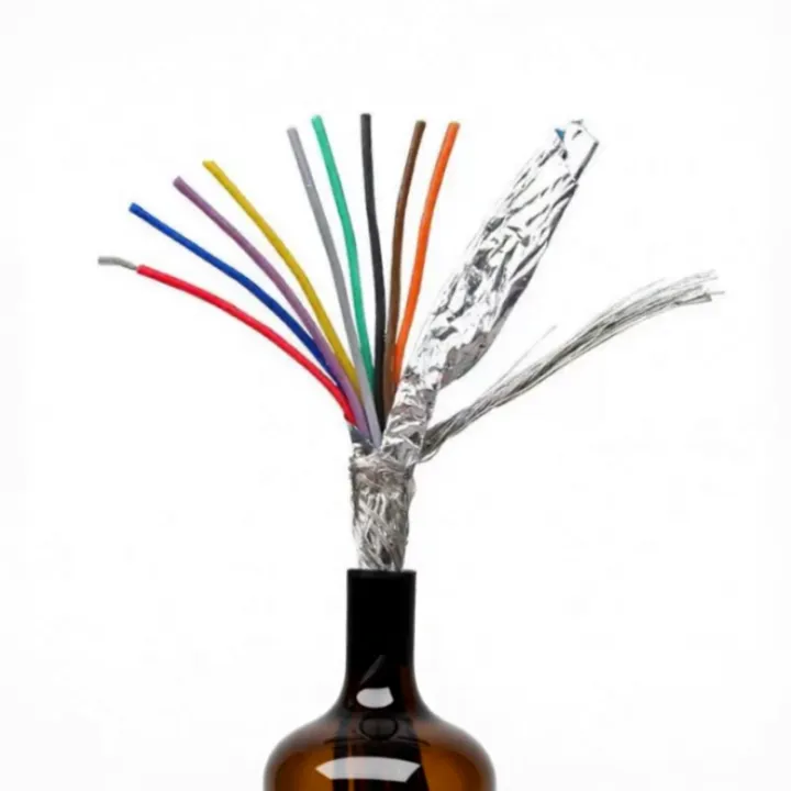 Full Copper 9 Core Shielded Cable RS232 Serial Port Line 9C+1 Shielded ...