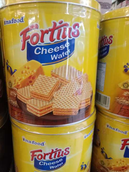 Biskuit Kaleng FORTIUS Coklat Keju Terdepan-Biskuit Wafer FORTIUS ...