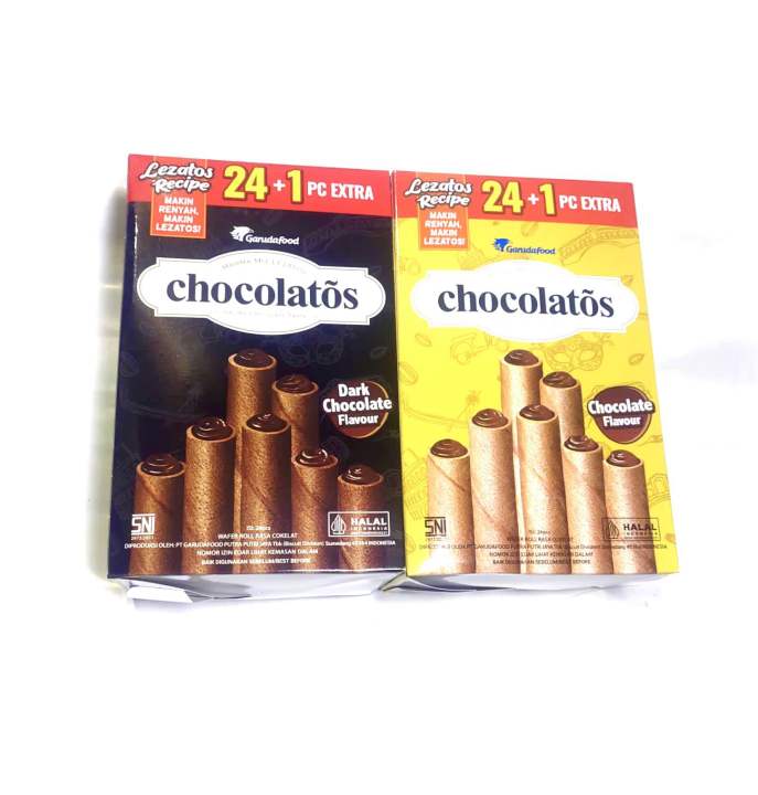 Chocolatos Wafer Roll Stik ( 1 box isi 24 pcs x 114g ) | Lazada Indonesia