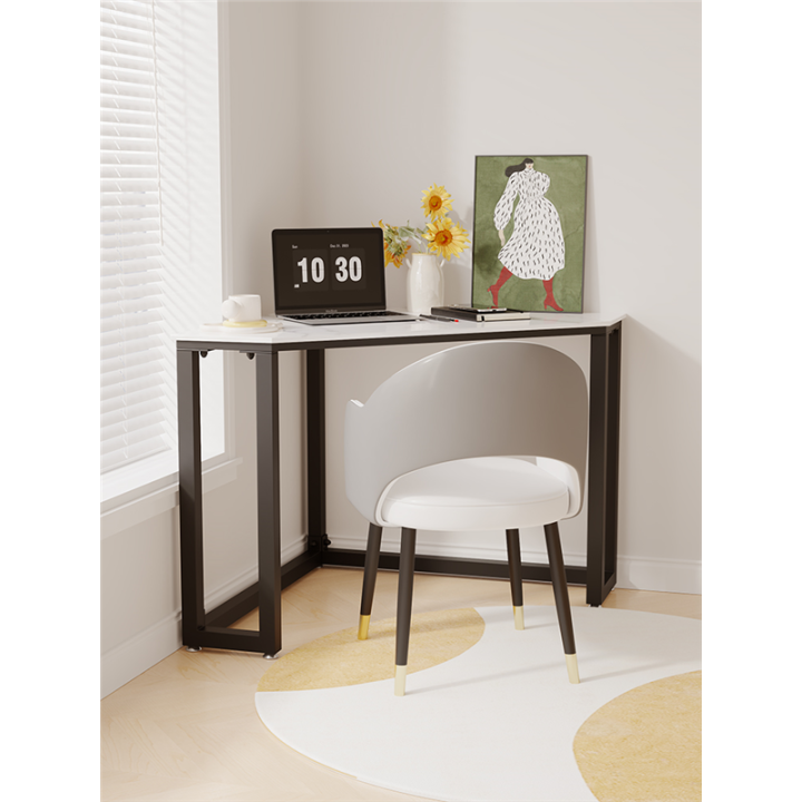Scandinavian Triangle Corner Stone Plate Desk Computer Desk Minimalist ...