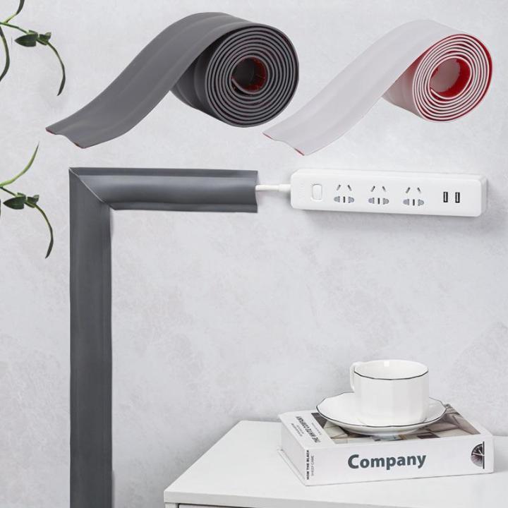 1M Surface Mounted Self-Adhesive Flexible Cable Duct Wall Desktop ...