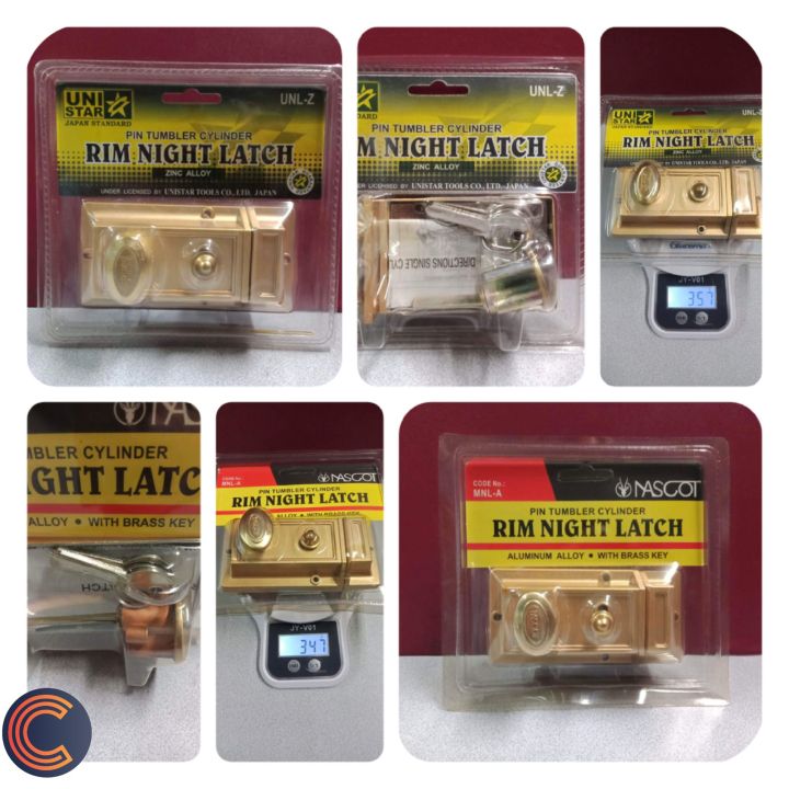 Unistar/ Mascot RIM Night Latch with 3x brass keys | Lazada PH