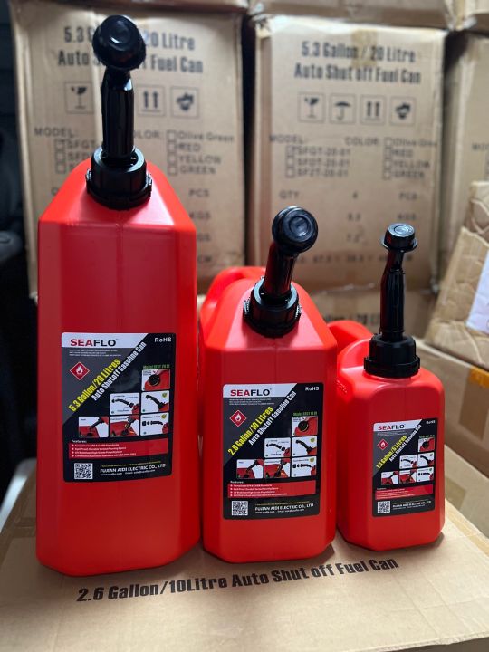 Gas Tank, Gasoline Container / Jerry Can - Seaflo 5 Liters, 10 Liters ...