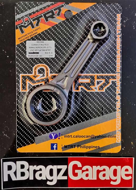 MTRT CNC Forged Connecting Rod Standard Size - Aerox v1, v2 / Nmax v1 ...
