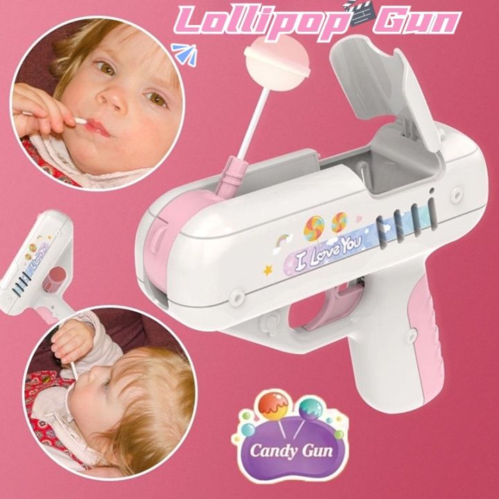 Candy Gun Lollipop Pop Up Candy Toy Surprise Creative Candy Toy Cut ...
