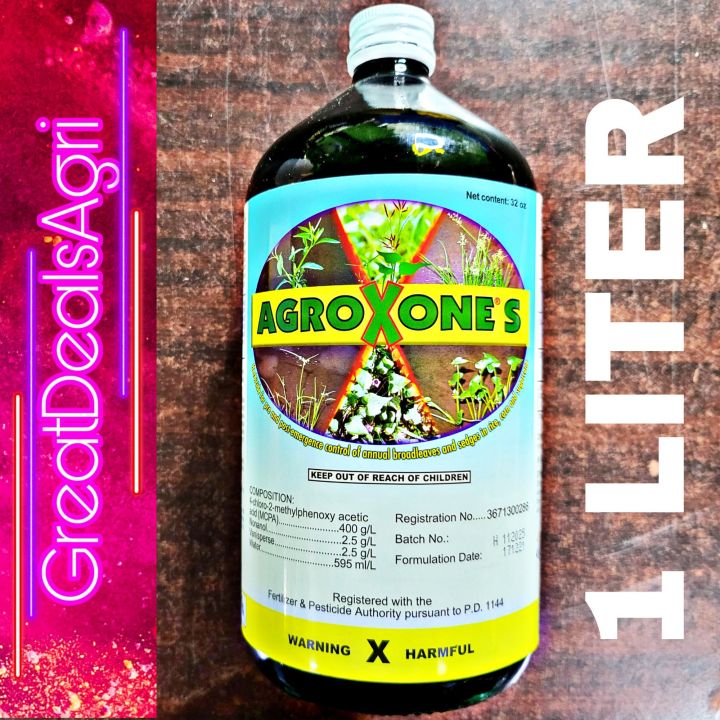 AGROXONE grass KILLER MCPA HERBICIDE (1 LITER) BY JARDINE DISTRIBUTION ...