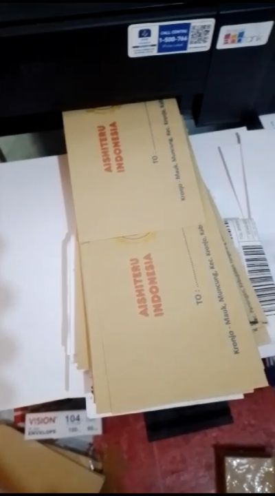 Amplop Putih Cokelat Cetak Kop Surat 1 Pack isi 100 Lembar Design ...