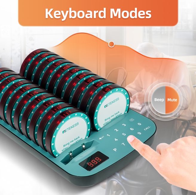 RETEKESS TD167 Restaurant Order Buzzer Pager System TD162 Upgraded ...