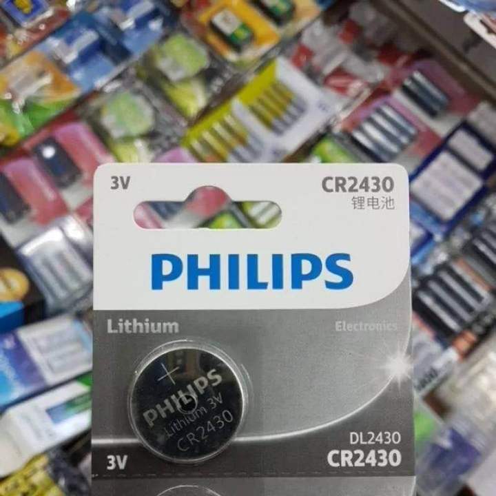 ถ่านรีโมท Philips CR2430 Lithium 3V จำนวน 1ก้อน ของใหม่ ของแท้ | Lazada.co.th