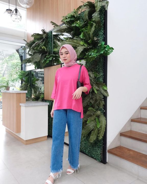 LONNA SHIRT OVERSIZE - ATASAN WANITA - FASHION WANITA - KAOS WANITA ...