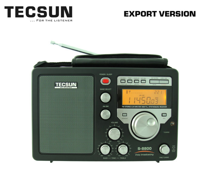 TECSUN S-8800 ENGLISH EXPORT VERSION portable PLL AM/FM LW SW SSB shortwave radio receiver with ...
